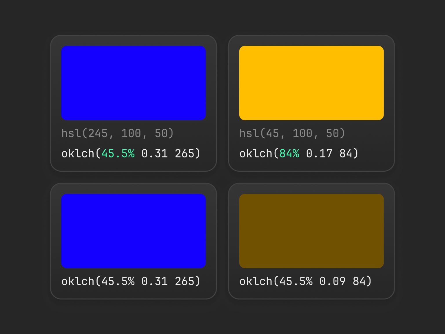 OKLCH色彩模型：更好地掌握色相、明度、彩度，為更好的可及性而生 - Hsieh Cheng Yi | UIUX Designer