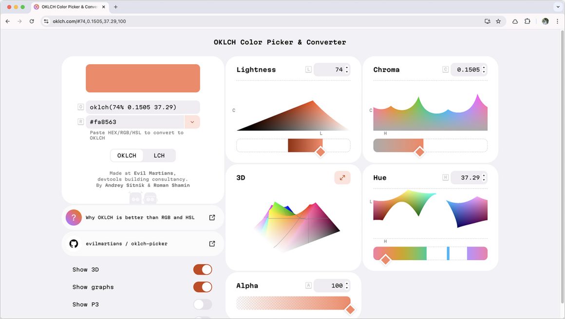 OKLCH色彩模型：更好地掌握色相、明度、彩度，為更好的可及性而生 - Hsieh Cheng Yi | UIUX Designer